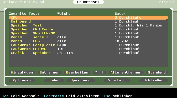 toolstar®test OS Das professionelle Testprogramm für PC, Server und ...
